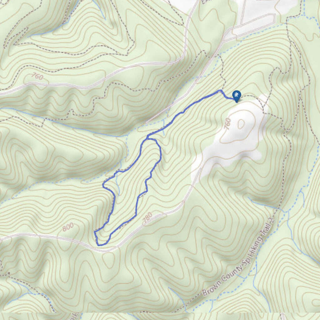 Indiana Hiking Trails Map